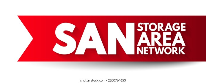 San Storage Area Network Computer Network Stock Illustration 2200764653 ...
