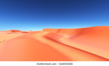 Sand Desert Dunes Computer Generated 3d Stock Illustration 1160101036