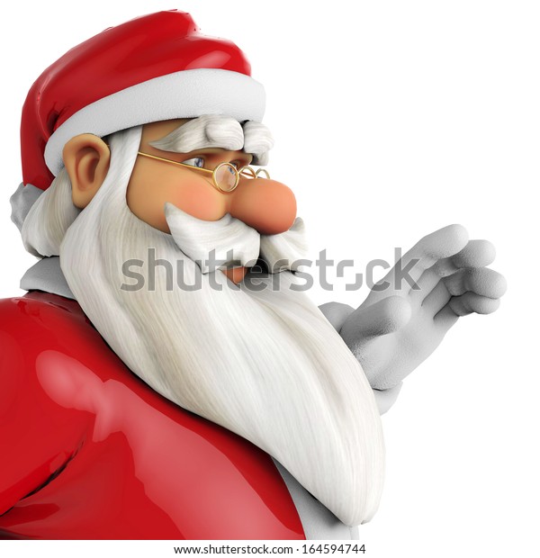 Santa Saying Hello Side View Stock Illustration 164594744 | Shutterstock