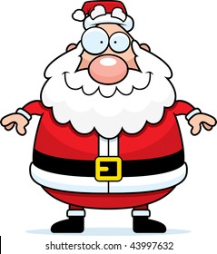 Cartoon Santa Claus Scared Expression Stock Illustration 53683930