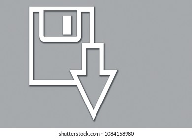 Save Save Shape Symbol Isolated Stock Illustration 1084158980 ...
