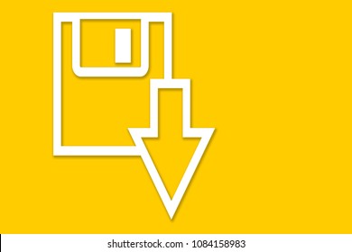 Save Save Shape Symbol Isolated Stock Illustration 1084158983 ...