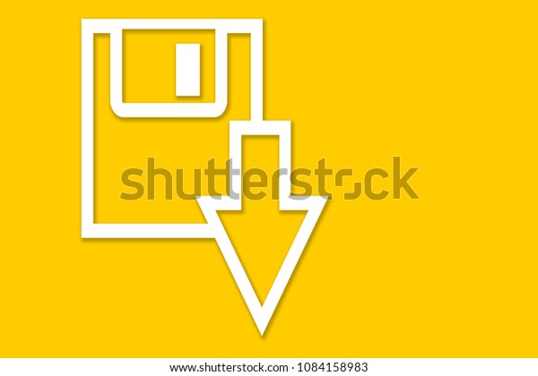 Save Save Shape Symbol Isolated Stock Illustration 1084158983 ...