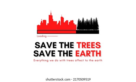 Save Trees Poster Stop Global Warming Stock Illustration 2170509519 ...