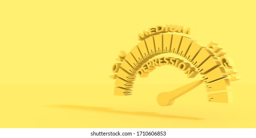 Scale Arrow Depression Level Measuring Device Stock Illustration ...