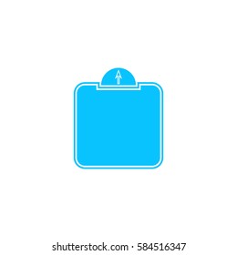 Scale Icon Flat Blue Pictogram On Stock Vector (Royalty Free) 573522136 ...
