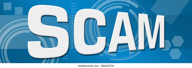 Scam Blue Technical Background 스톡 일러스트 586653755 | Shutterstock