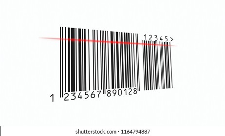 Ilustrasi Stok 3d Barcode Red Arrow Pointing 55777903 | Shutterstock