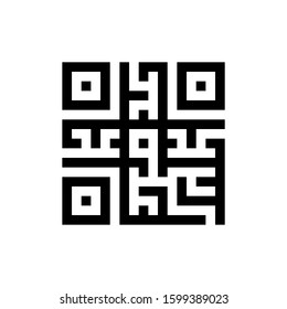 Scanning Qr Code Code Digital Check Stock Illustration 1599389023 ...