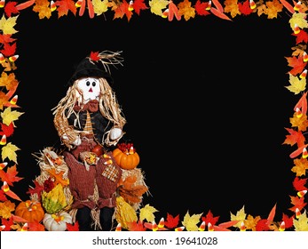 Scarecrow Leaf Border Stock Illustration 19641028 | Shutterstock