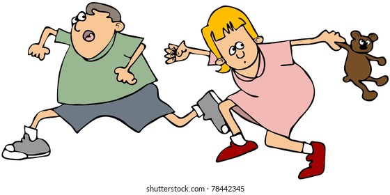 1,018 Kids running scared Images, Stock Photos & Vectors | Shutterstock