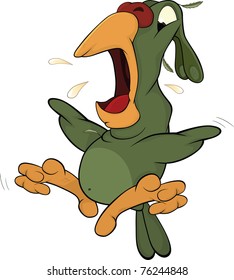 Scared Parrotcartoon Stock Illustration 76244848 | Shutterstock
