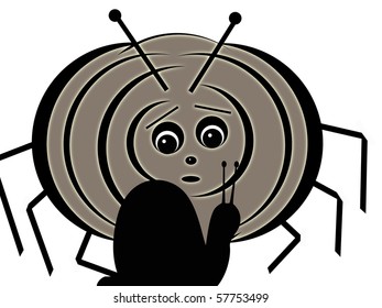 Scared Spider Stock Illustration 57753499 | Shutterstock