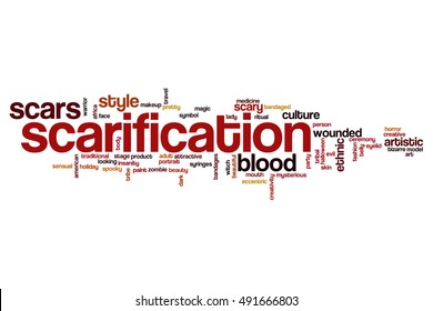 Scarification Word Cloud Concept Stock Illustration 491666803 ...