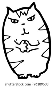 Scheming Cat Cartoon Stock Illustration 96189533 | Shutterstock