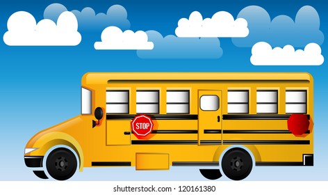 School Bus Broke Down Cartoon Illustration: เวกเตอร์สต็อก (ปลอดค่า ...