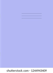 School Exercise Book Cover Template Blank Stock Illustration 1244943409 ...