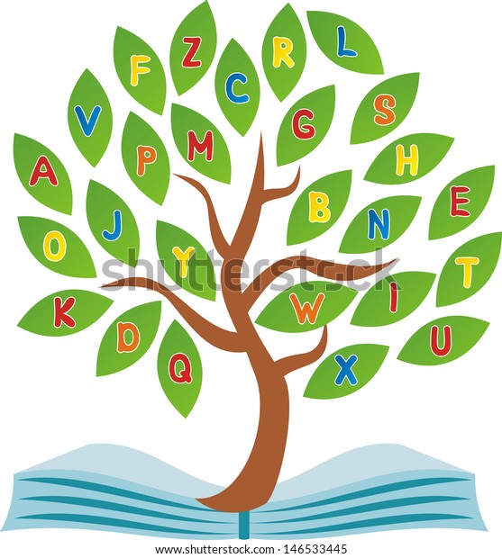 School Tree Illustration ภาพประกอบสต็อก 146533445