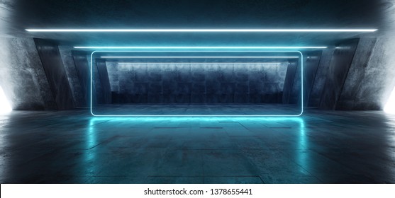 Sci Fi Fluorescent Vibrant Rectangle Shaped Stock Illustration ...