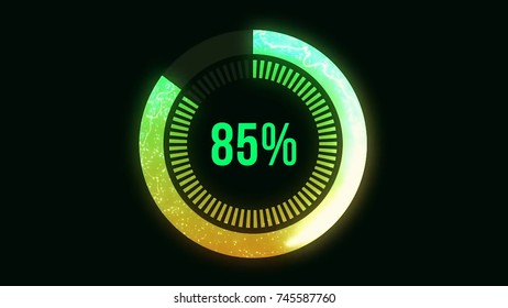 Science Futuristic Loading Circle Ring Loading Stock Illustration 745587763