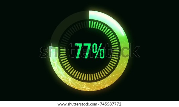 Science Futuristic Loading Circle Ring Loading Stock Illustration ...