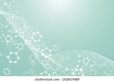 Science Network Pattern Connecting Lines Dots Stock Illustration ...