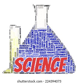Science Word Cloud Shape Concept Stock Illustration 224394073 ...