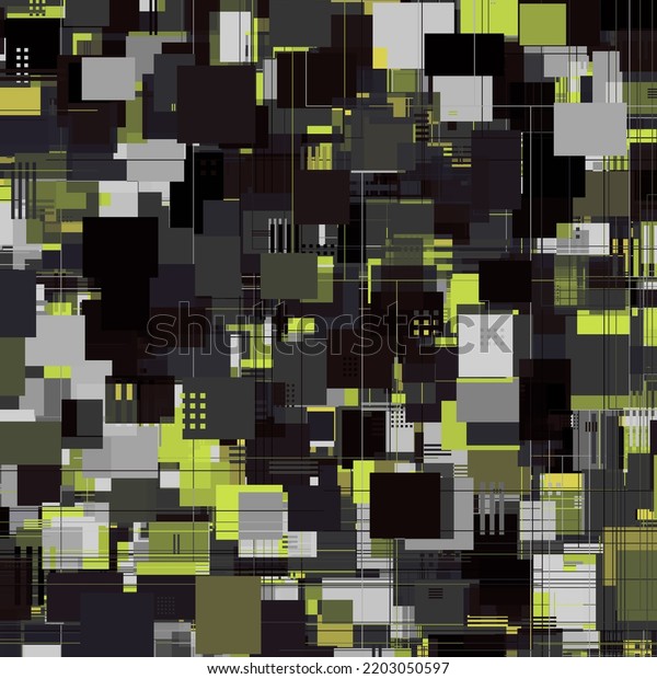 Scifi Technology Background Pattern Used Clothing Stock Illustration ...