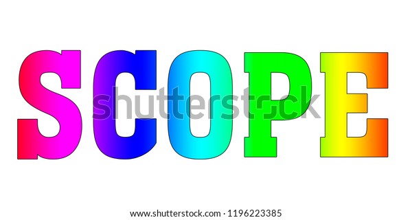 Scope Rainbow Multicolor Logo Stock Illustration 1196223385 | Shutterstock