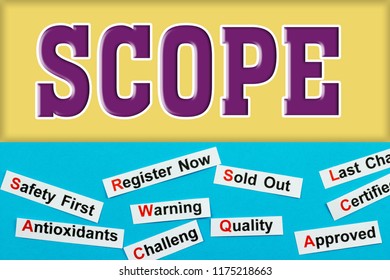 Scope Tag Word Cloud Concept Logo Stock Illustration 1175218663 ...