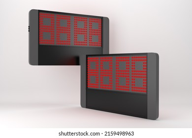 Scoreboard White Background 3d Rendering Stock Illustration 2159498963 ...