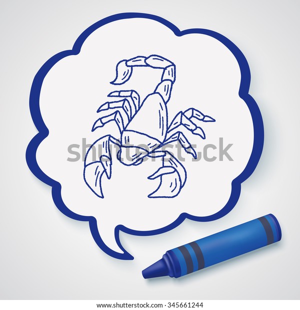 Scorpion Doodle Stock Illustration 345661244 | Shutterstock