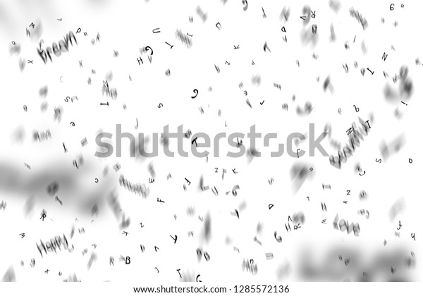 Scrambled Letters Overlay Screen Set Alphabet Stock Illustration 1285572136