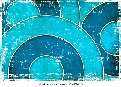 Scratch Aquatic Poster Background Stock Illustration 74782645 ...