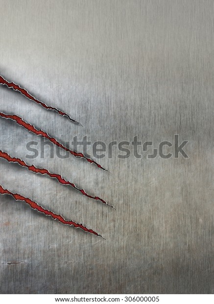 Scratched Background Beast Claws Marks Stock Illustration 306000005 ...