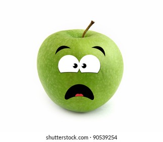 Screaming Apple Stock Illustration 90539254 | Shutterstock