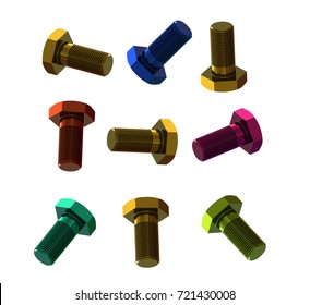 Screw 3d Stock Illustration 721430008 | Shutterstock
