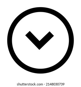 Scroll Down Arrow Icon Arrow Bottom Stock Illustration 2148030739 | Shutterstock