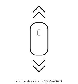 Scroll Page Scrolling Icon Mouse Icon Stock Illustration 1576660909 ...