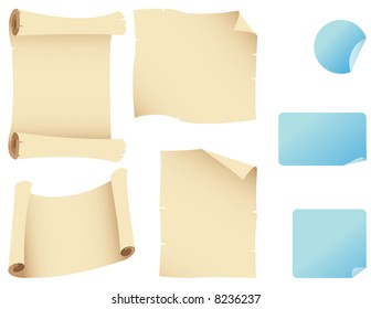 Scrolls Stickers Stock Illustration 8236237 | Shutterstock