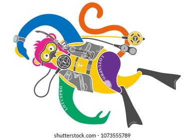 210 imágenes de Scuba monkey - Imágenes, fotos y vectores de stock ...