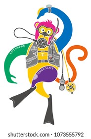 210 imágenes de Scuba monkey - Imágenes, fotos y vectores de stock ...