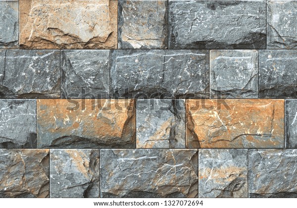 Seamless 3d Stone Wall Elevation Background Stock Illustration 1327072694