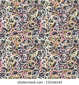 Seamless Abstract Curly Wave Patternmodel Design Stock Illustration ...
