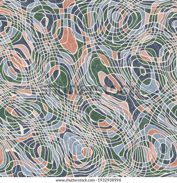 Seamless Abstract Line Geo Pattern Print Stock Illustration 1932938996