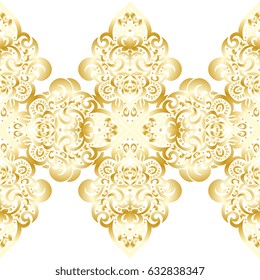 Seamless Abstract Ornate Pattern Stock Illustration 632838347 ...