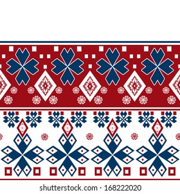Collection Borders Russian Ornaments Slavonic Patterns Stock Vector ...