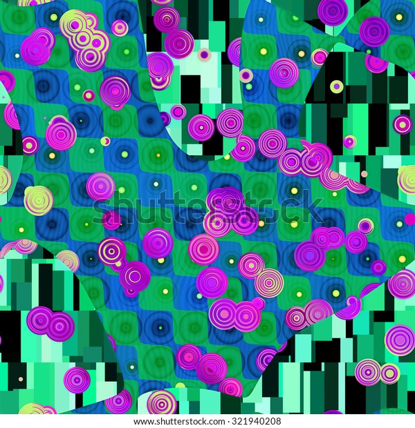 Seamless Abstract Pattern Gustav Klimt Style Stock Illustration ...