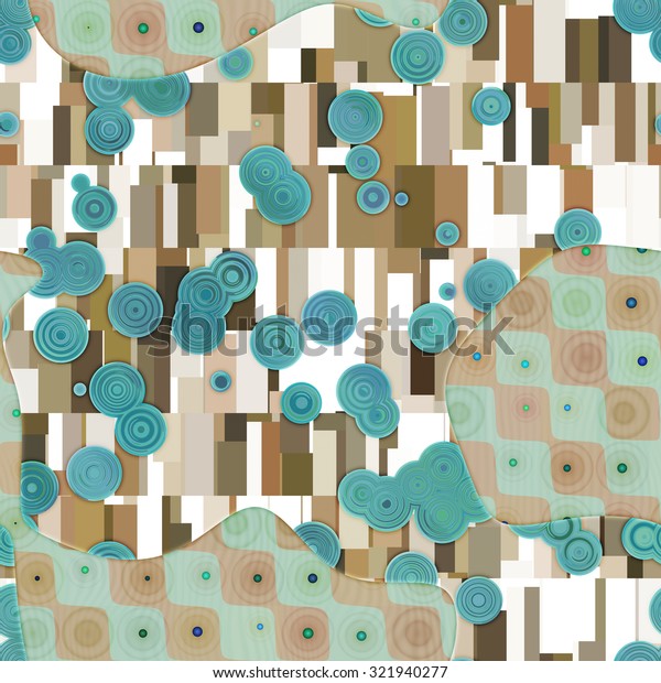 Seamless Abstract Pattern Gustav Klimt Style Stock Illustration 321940277