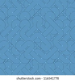 Seamless Abstract Pattern Twisted Lines Blue Stock Illustration ...